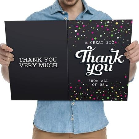 3 Pieces Big Thank You Cards with Envelopes Large Thank You Cards Jumbo ...