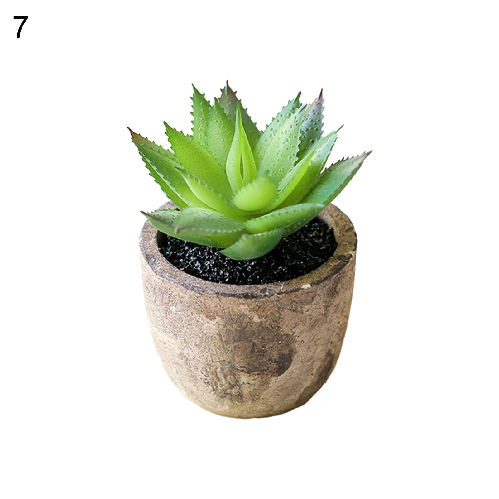 Artificial Succulent Plants in Pots, Fake Succulent Small Potted Faux ...