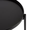 Kate and Laurel Ulani Round Metal Accent Tables, Set of 3, Black ...