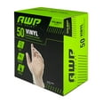 AWP Pro Paint Disposable Gloves, Vinyl Gloves, One Size, Clear, 50 ...