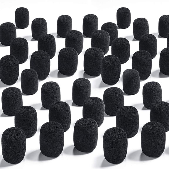 200 Pieces Mini Foam Microphone Windscreen Mic Covers Foam Protection ...