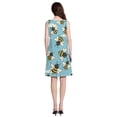 DIXRUYEE Womens Dresses Loose Neck Sleeveless Oversize Cartoon Bees ...