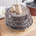 SANWOOD Steaming Rack,Stainless Steel Tripod Bun Steamer Rack Insert ...