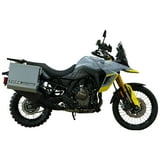Tusk Aluminum Panniers with Pannier Racks V2 Medium Silver For Suzuki V ...