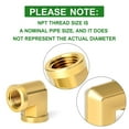 FREEAMG Two 90-Degree Barstock Street Elbows, 1/2 Inch NPT Female Pipe ...