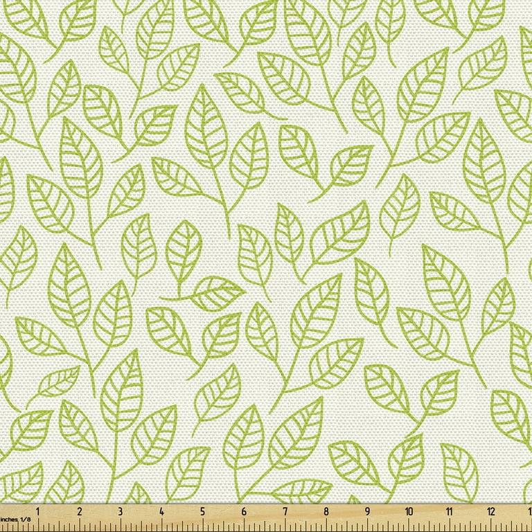Light Green Leaf Pattern