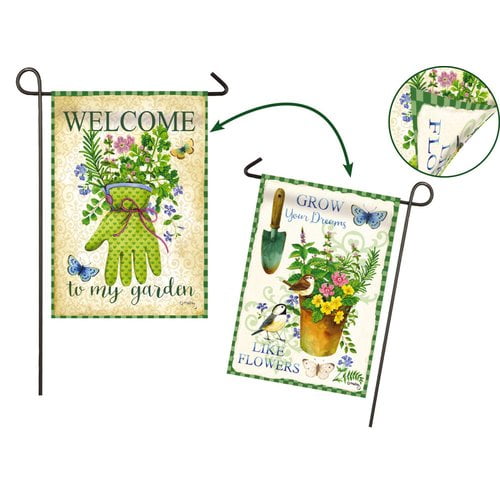 Evergreen Flag & Garden Herb 2-Sided Polyester 1'5 x 1 ft. Garden Flag ...