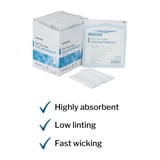 McKesson Sterile Gauze Drainage Dressings - 4x4 in Split Sponges, 6-Ply ...