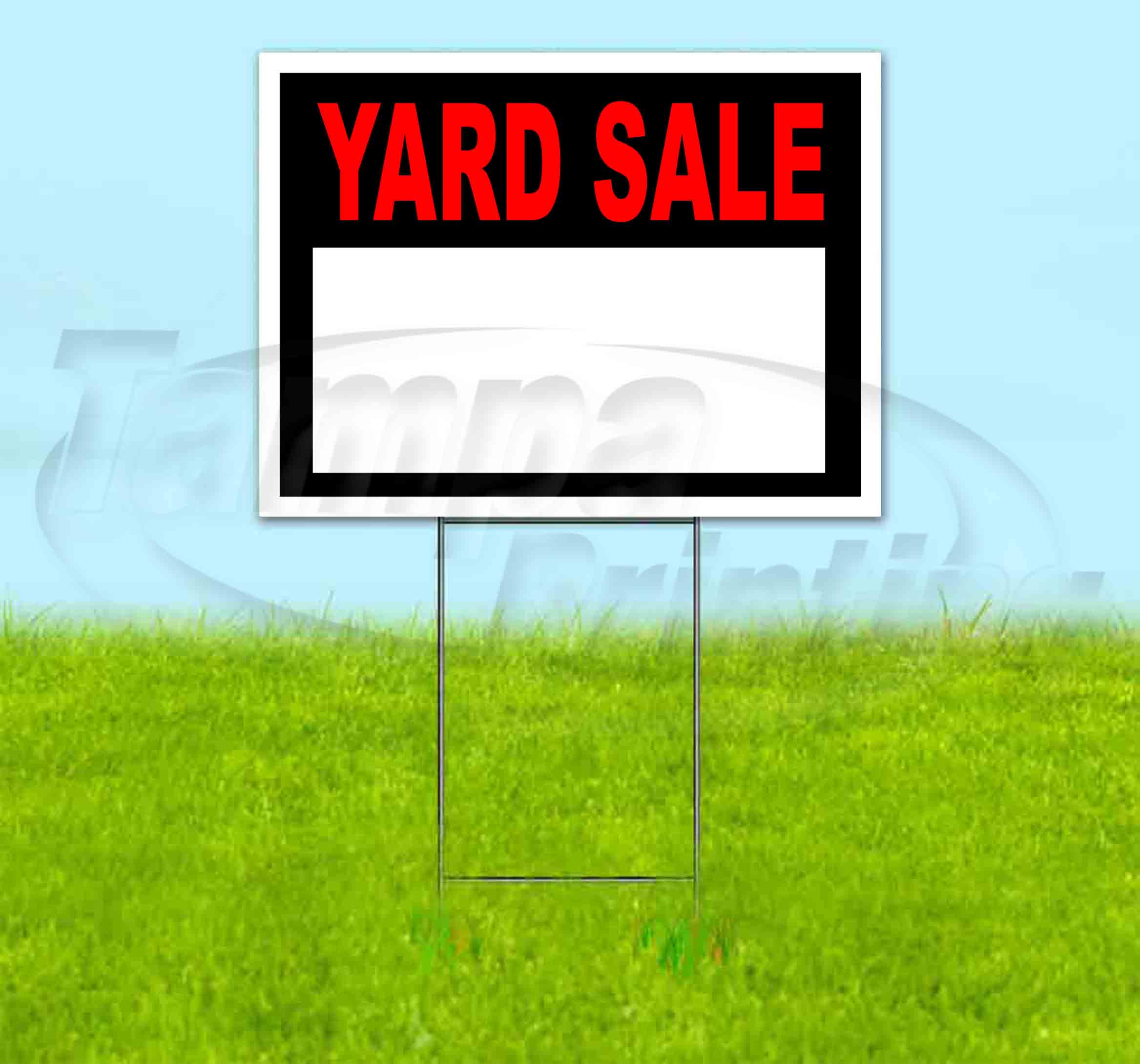 Yard Sale (18" x 24") Yard Sign, Includes Metal Step Stake - Walmart.com