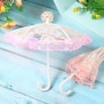 5pcs Mini Scene Umbrella Miniature Lace Parasol Crafts DIY Adornment ...