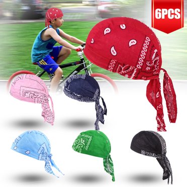 Adult Cotton Biker Skull Cap Motorcycle Bandana Head Wrap Du Doo Do Rag ...