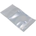PETGLE 100 Pieces Stand Up Clear Front Zipper Lock Resealable Aluminum ...