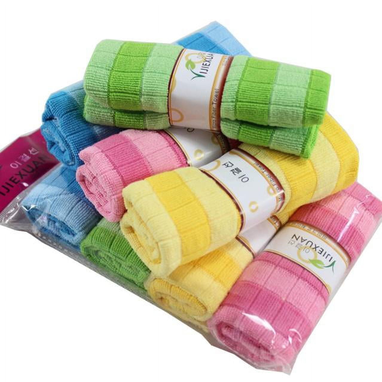 Click here for Piwvid 4pcs Microfiber Cleaning Cloth Soft Cotton... prices