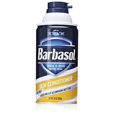 Barbasol Skin Conditioner Thick and Rich Shaving Cream for Men, 10 ...