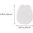 6 Pairs White Breathable Forefoot Pads Shoe Tongue Patches Thin Felt ...