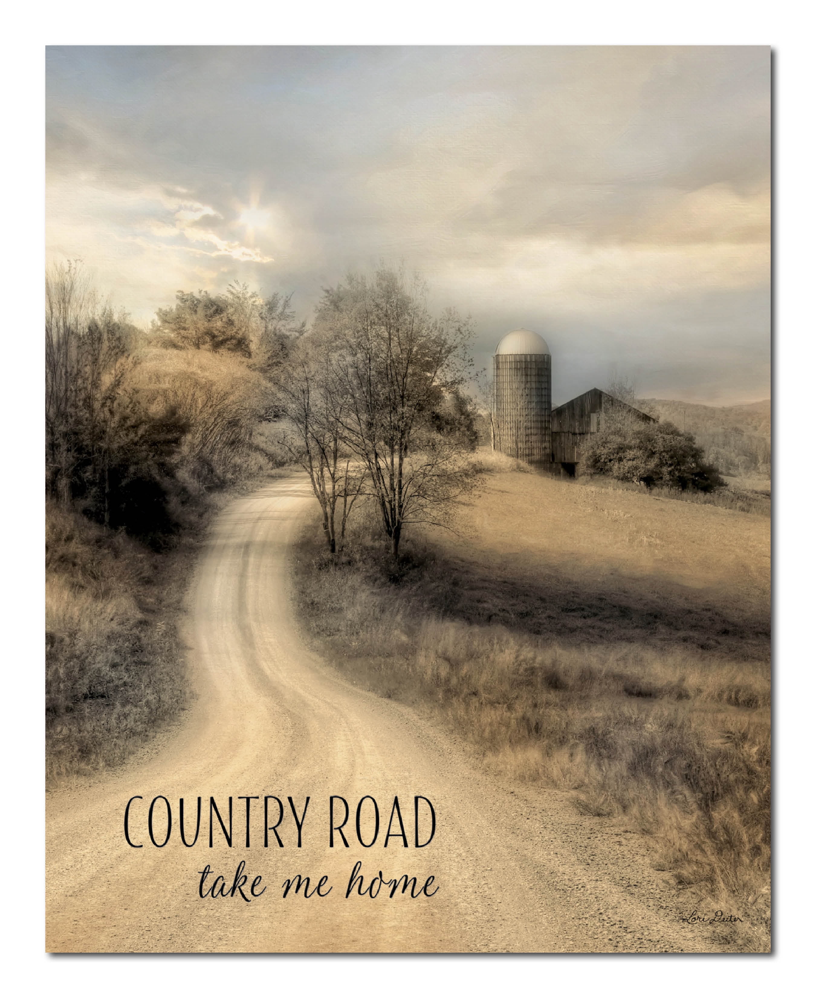 Gango Home Decor Country-Rustic Country Road Take Me Home by Lori ...