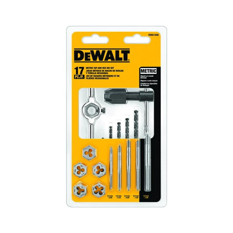 Dewalt Accessories 109215 Metric Tap Die Set 17 Piece Pack of 2