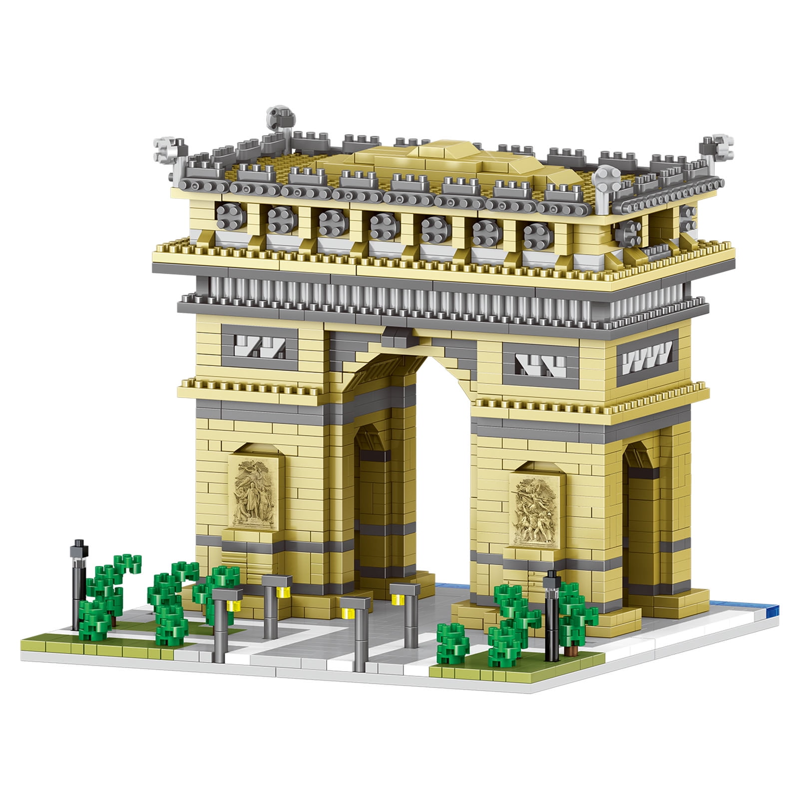 Paris Triumphal Arch Building Blocks, Famous World Architecture ...