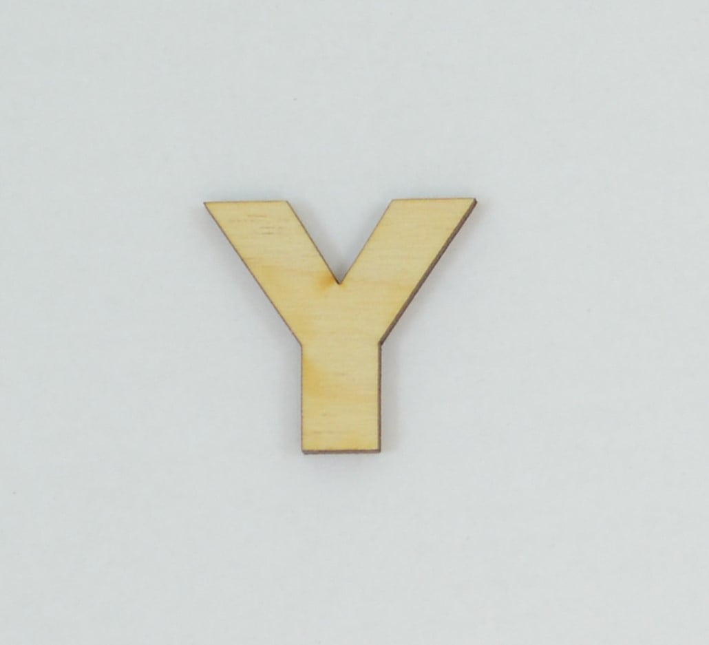 1 Pc, 6 Inch X 1/4 Inch Thick Wood Letters Y In The Arial Font For ...