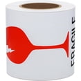 3 x 5 Fragile with Broken Glass Safe Handling Stickers for Shipping and ...