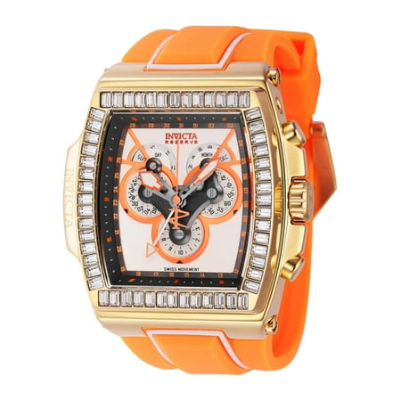 Invicta 43374 Men's S1 Rally Diablo Orange and White Strap Watch ...