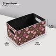 2 Pcs Foldable Felt Storage Bins Decorative Fabric Organizer Baskets ...