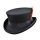 Deadman Wool Felt Top Hat - L - Black - Walmart.com