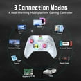 QUCOPRE Wireless Bluetooth Game Controller for PC, Nintendo Switch, Android, iPhone, with RGB ...