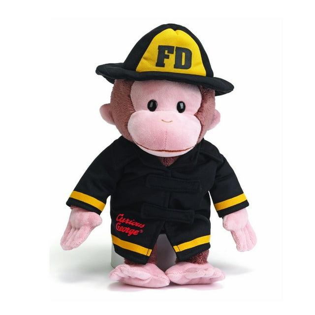 Gund Curious George Fireman Plush - Walmart.com