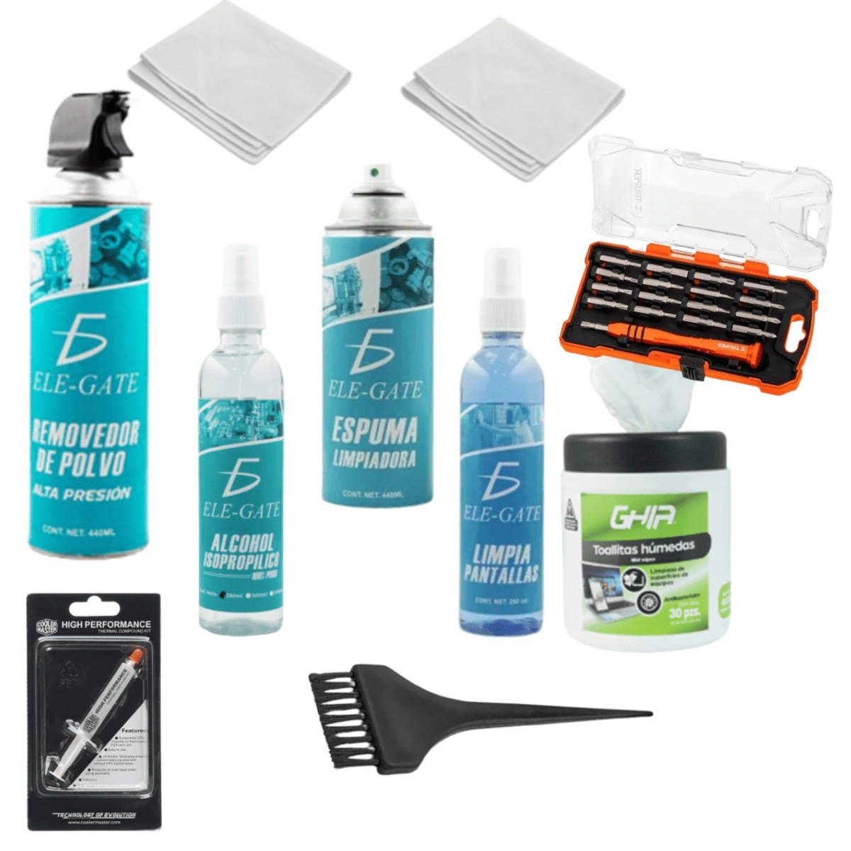 Kit De Limpieza Licomex Mantenimiento PC Consolas Completo 10 Piezas ...