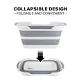 Collapsible Pet Bathtub with Drainage - Foldable Plastic Wash Basin for ...