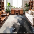 Abstract Area Rugs 6x9ft Oil Painting Industry Style Fog Gradient Color ...