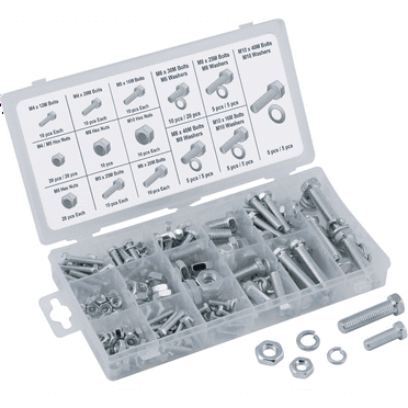 347 Pc. Metric Nut And Bolt Hardware Kit - Walmart.com