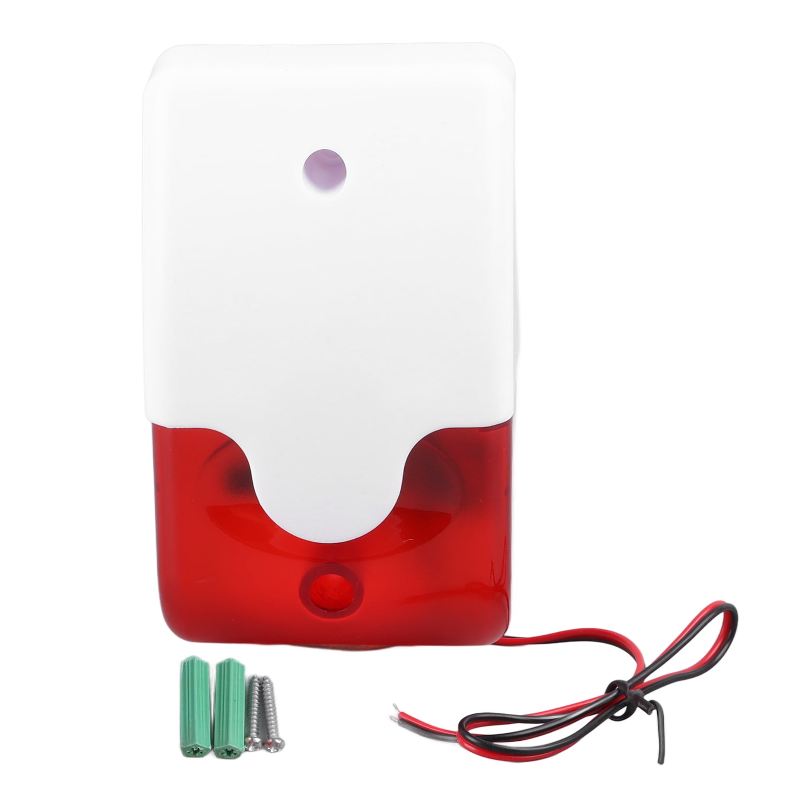 Alarma con cable, luz estroboscópica intermitente, sirena de sonido ...