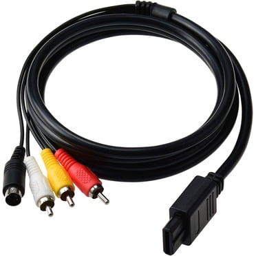 N64 SNES Gamecube 6FT RCA AV TV Audio Video Stereo Cable Cord for ...