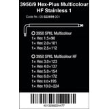 Wera 022699 Metric Multicolor Stainless Steel Ball End Hex L-key Set ...