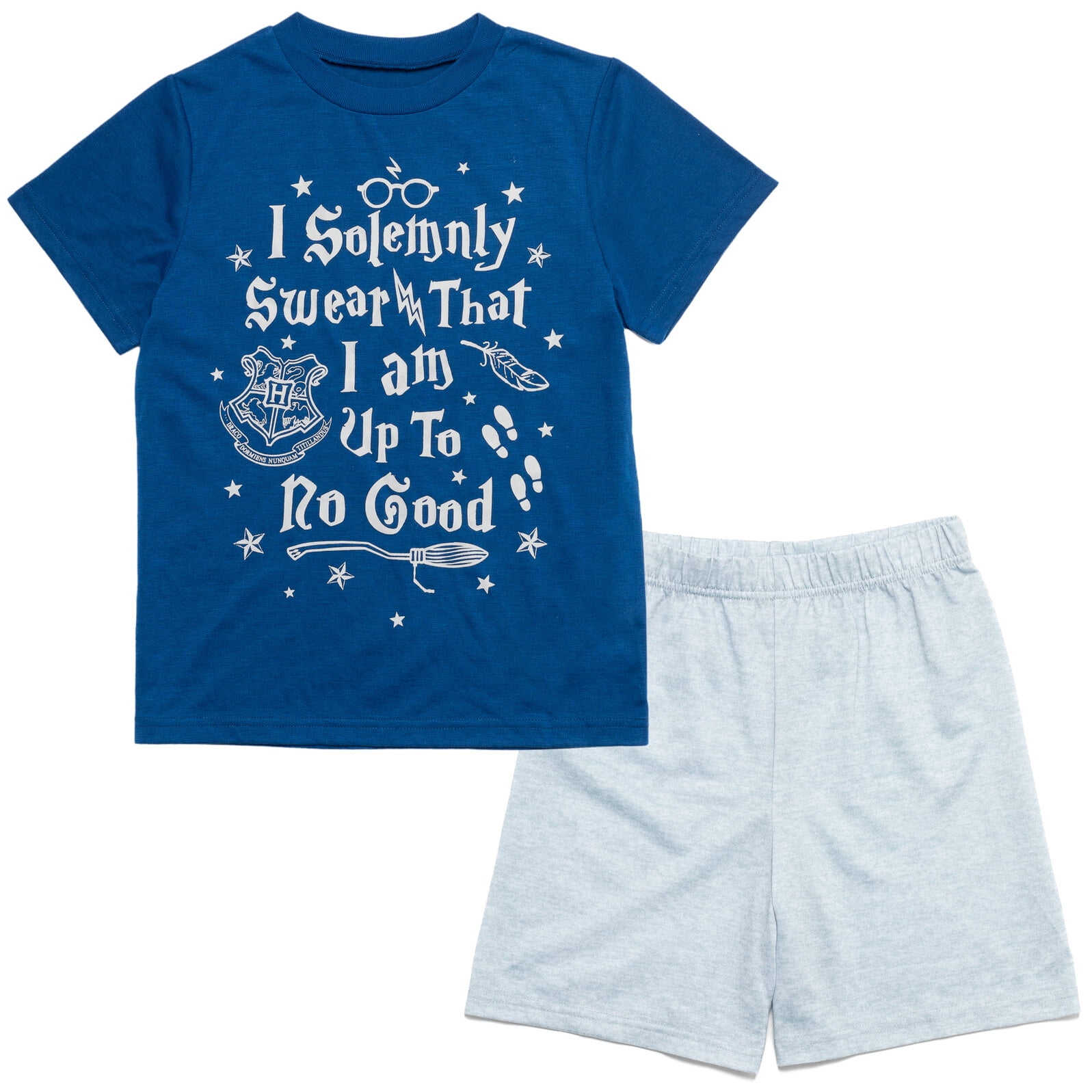 Harry Potter Gryffindor Little Boys Pajama Shirt and Shorts Black 5-6 ...