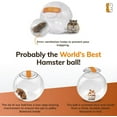 Happy Habitats, Hamster Ball, 7” Clear, Safe Ventilated Plastic ...