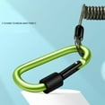 Fishing Lanyards Spring Coiled with Carabiner Spring Coiled Keychains ...
