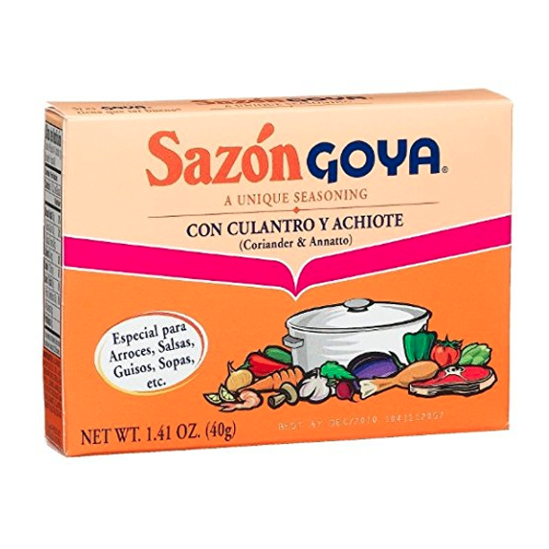 Goya Sazon Culantro-achiote Seasoning 1.41 Oz (6 Pack) - Walmart.com