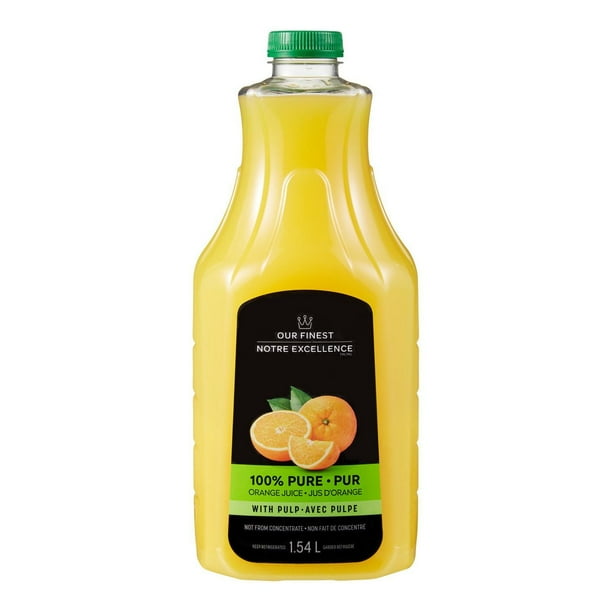 Our Finest Orange Juice – With Pulp, 1.54 L - Walmart.ca