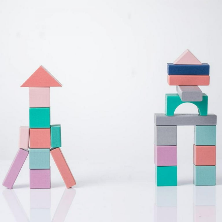 Wooden Alphabet Blocks Pastel