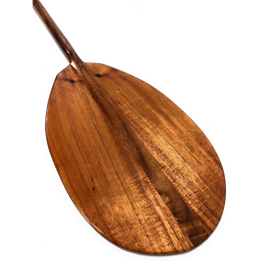 Curly Blonde Koa Paddle/Oar 60" Steersman - Hawaiian Outrigger Canoe ...