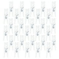 100 Pcs Transparent Picture Clips Photo Hanging Clips Mini Clothespins ...