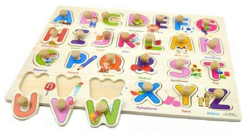 Unique Deals Kids learning educational Wood toy Alphabet Numbers Prek ...