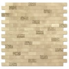 Aspect Peel and Stick Stone Overlay Kitchen Backsplash Sample- Iron ...
