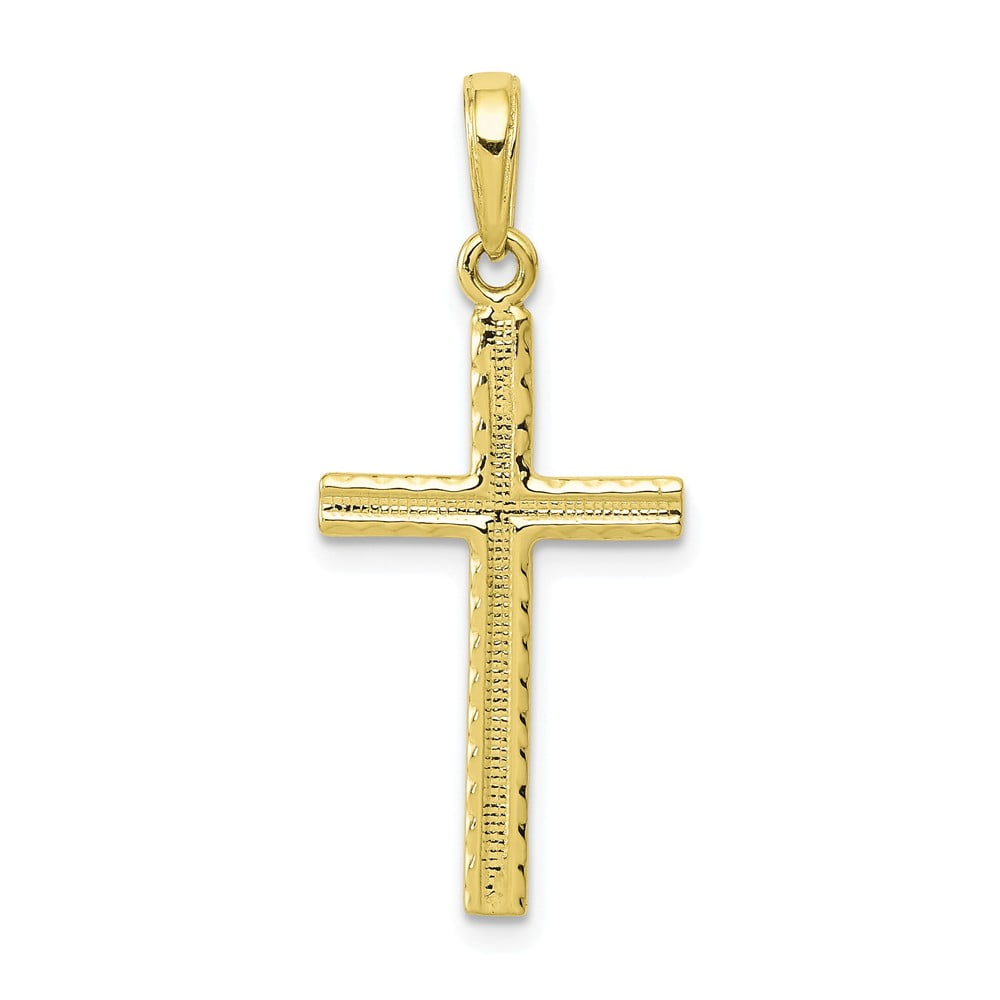 FB Jewels 10K Yellow Gold Latin Cross Pendant - Walmart.com