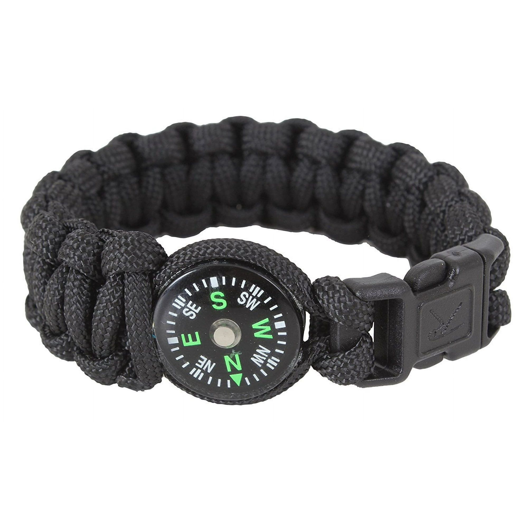 Click here for Rothco Paracord Compass Bracelet - Black  7 Inches prices