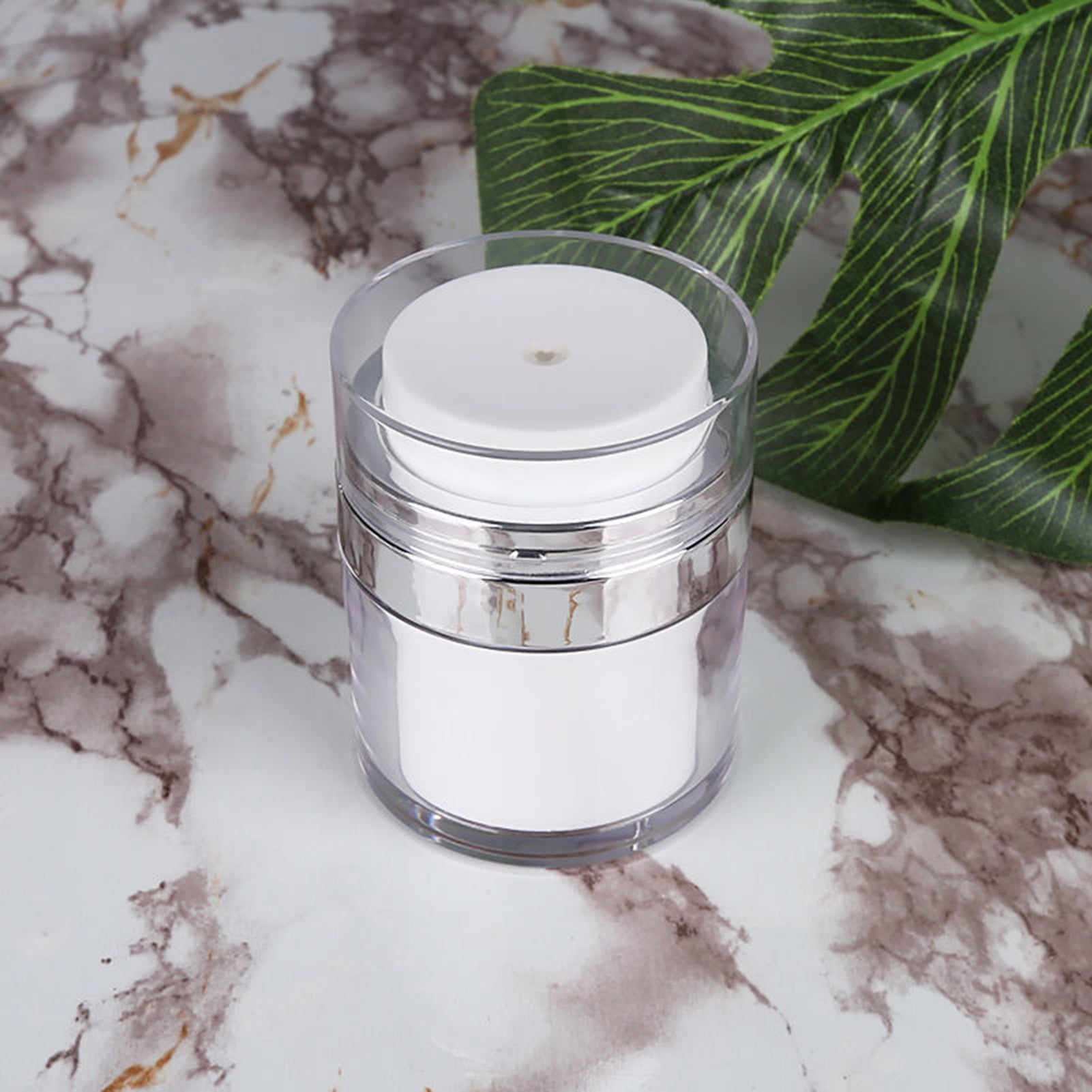 Cream Jar Vacuum Bottle Dispenser, Airless Pump Jar Moisturizer ...