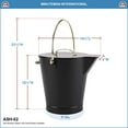 Minuteman International Powder Coated Steel Ash Bucket Pail with Handle ...